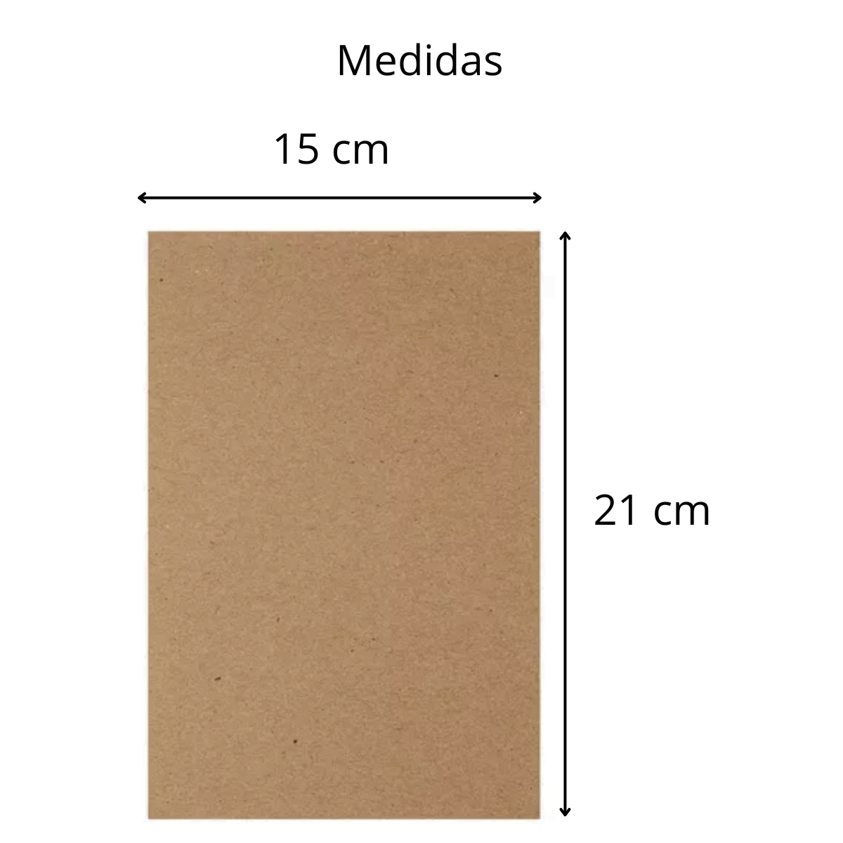 Placa Hdf 3mm - 100 unidades - 15cmx21cm